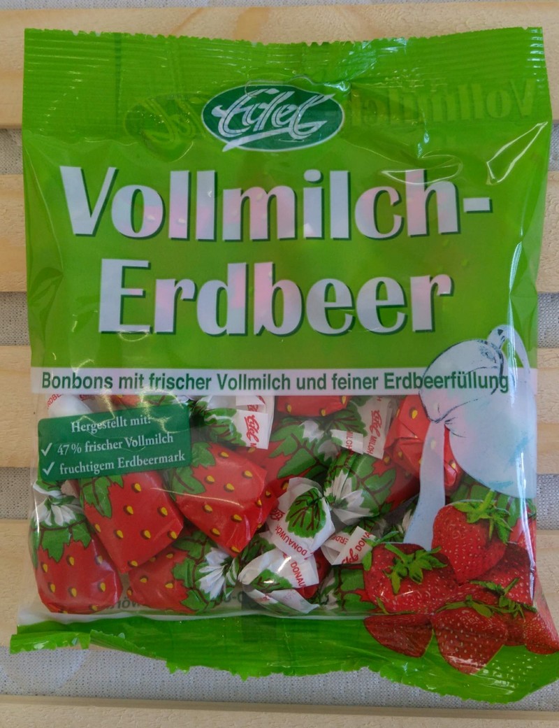 Bonbony mléčné - jahodové 125 g